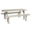 Archer Bolt Down Separate Table with 2 Separate Bench Seats – Aluminium ...